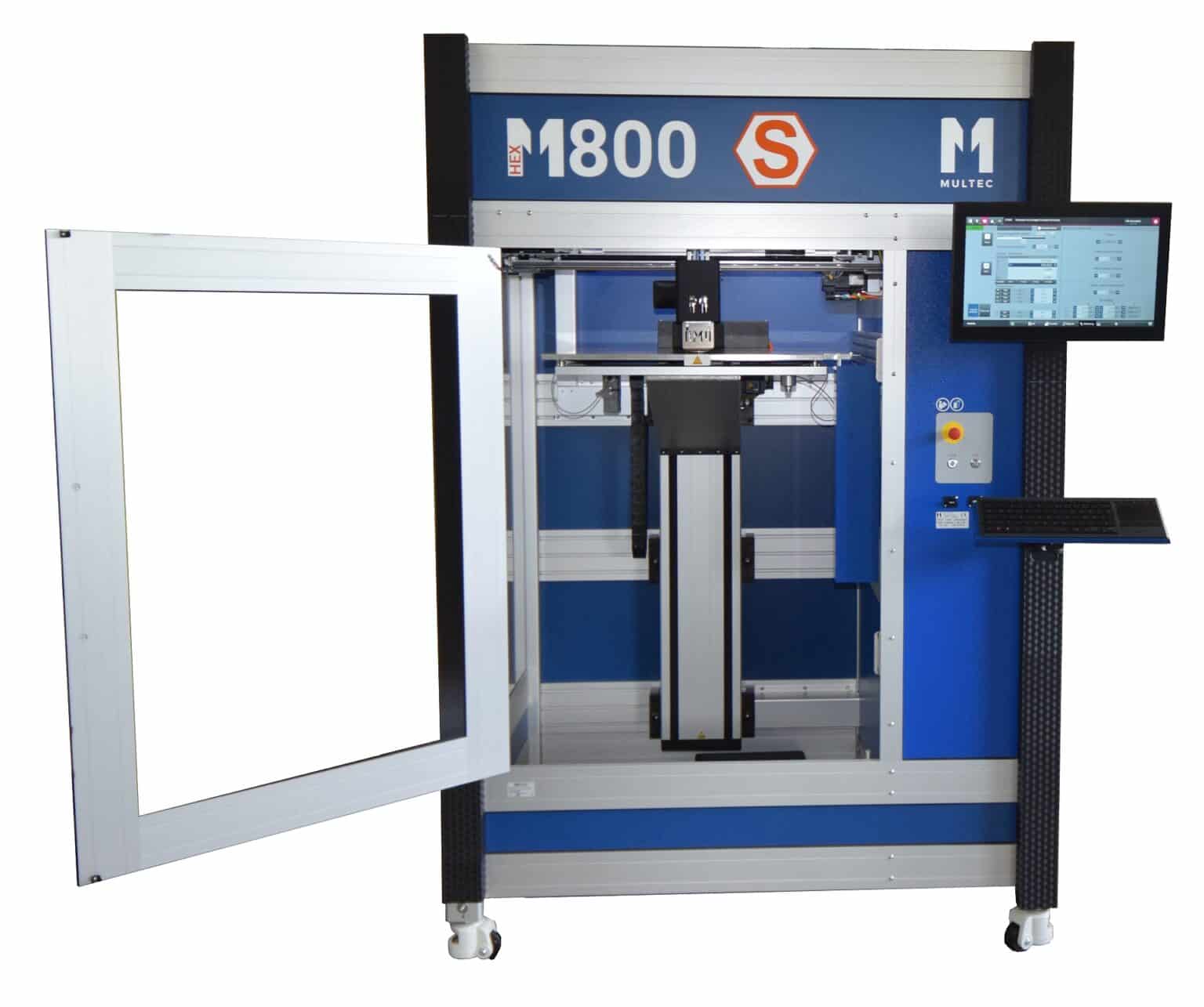 Multec M800S: 3D-Drucker mit Sinumerik und 6-fach-Druckkopf